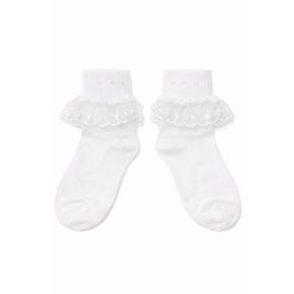 Girls First Holy Communion Socks – White Lace Frill