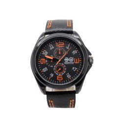 Crosshatch Watch Orange & Black
