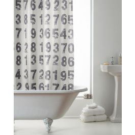 Hookless Shower Curtain Numbers by Country Club. | Shower Curtains ...