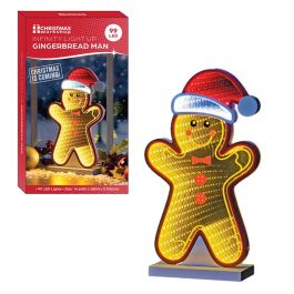 Infinity Gingerbread Man LED Mirror Light | 99 LEDs | Christmas Decoration