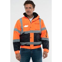 Morton Hi-Vis Two Tone Work Jacket Orange
