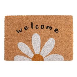 Natural Daisy Welcome Doormat 60x40cm PVC & Coir Ireland