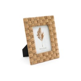 Rattan Check Photo Frame