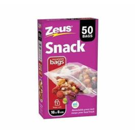 Convenient & Versatile 50 Pack Snack Resealable Bags | Keep Snacks Fresh