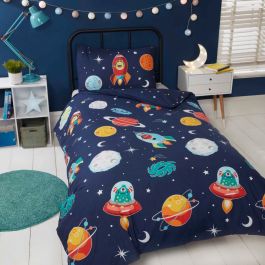 Space Aliens Toddler/Cot Bed Duvet Cover Set Ireland