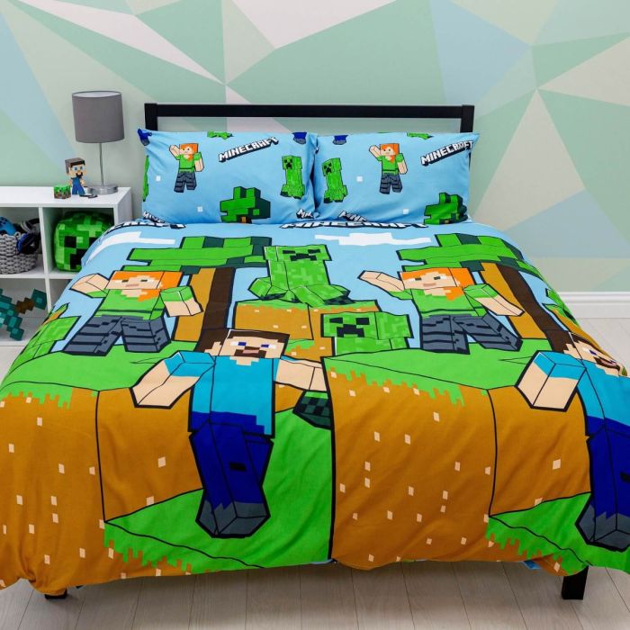 Minecraft Epic Double Duvet Cover Set