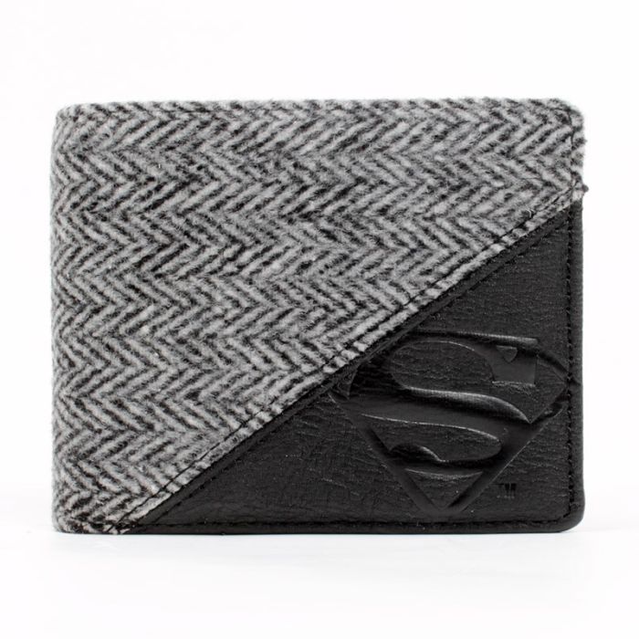 Travel Essentials | DC Comics Embossed Superman Logo Bi-Fold Wallet